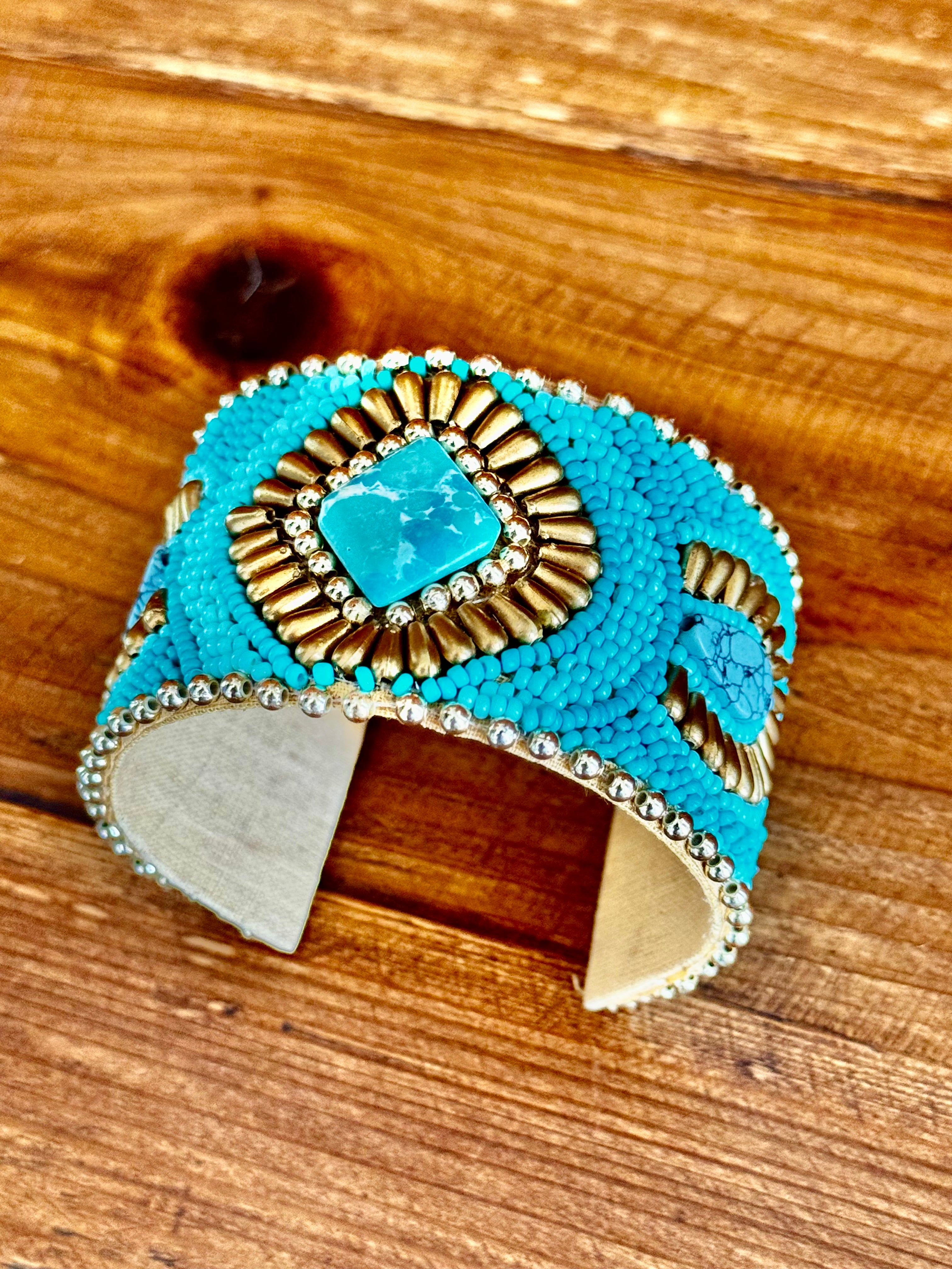 Turquoise Bead Bracelet – Monkey Threads